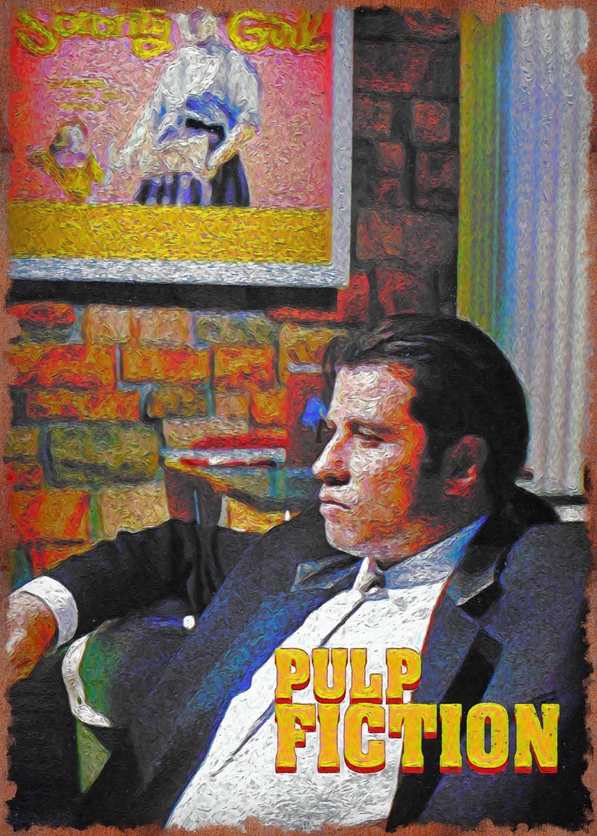 'pulp fiction vincent vega' Poster, picture, metal print, paint by ...