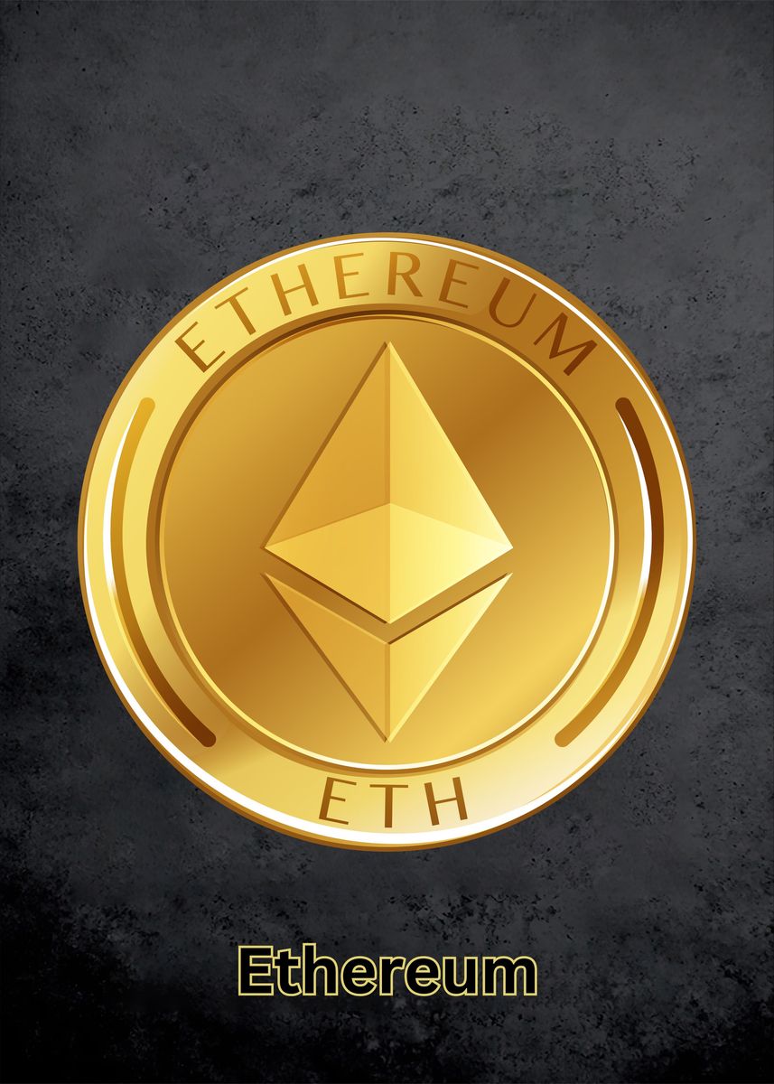'crypto coins Eth' Poster, picture, metal print, paint by gani ismail ...