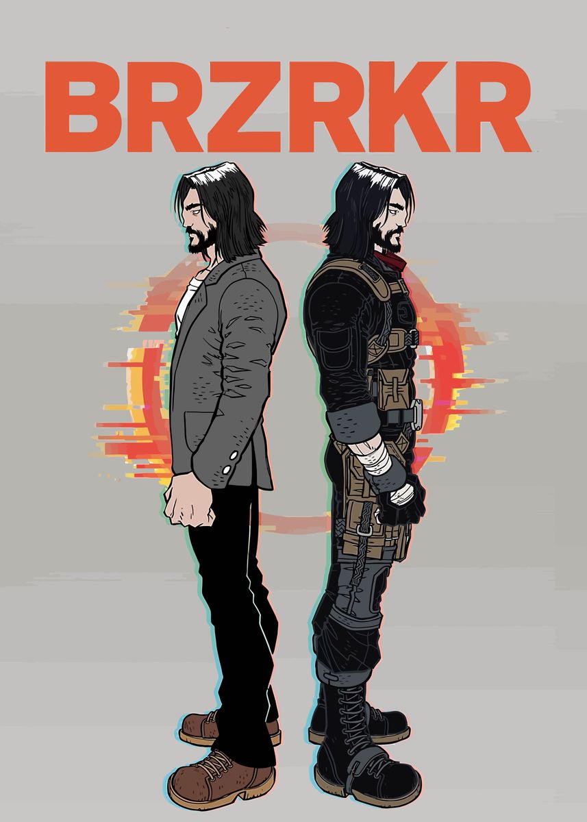 'Brzrkr' Poster, picture, metal print, paint by Family Anime | Displate