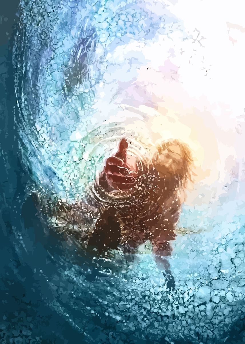 'Jesus help you' Poster, picture, metal print, paint by Obie Jacobi ...