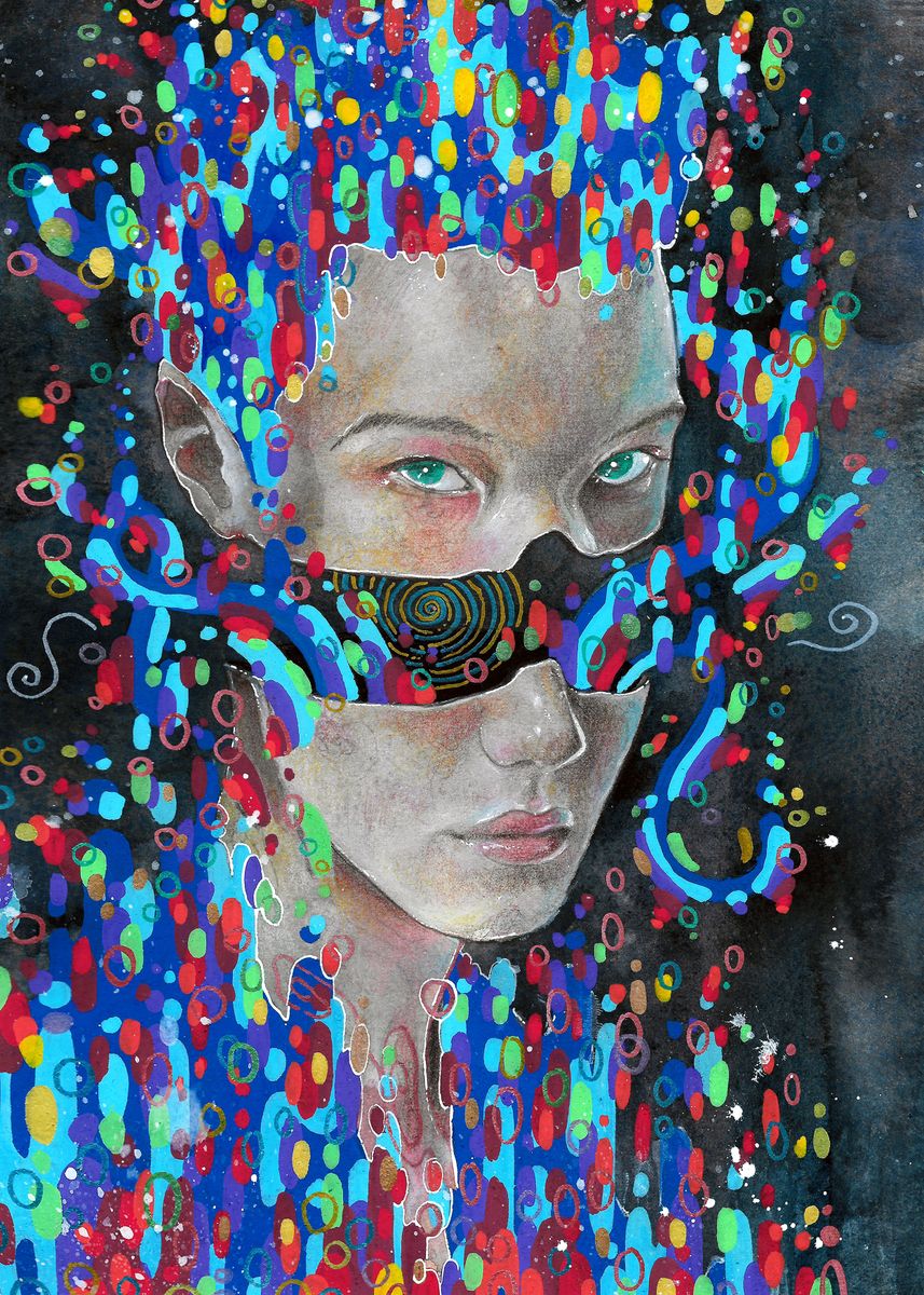 'Lacuna' Poster, picture, metal print, paint by Nikolas Tower | Displate