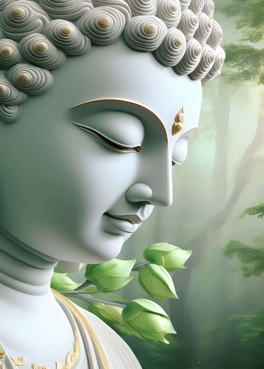 'Buddha in nature' Poster, picture, metal print, paint by best art ...