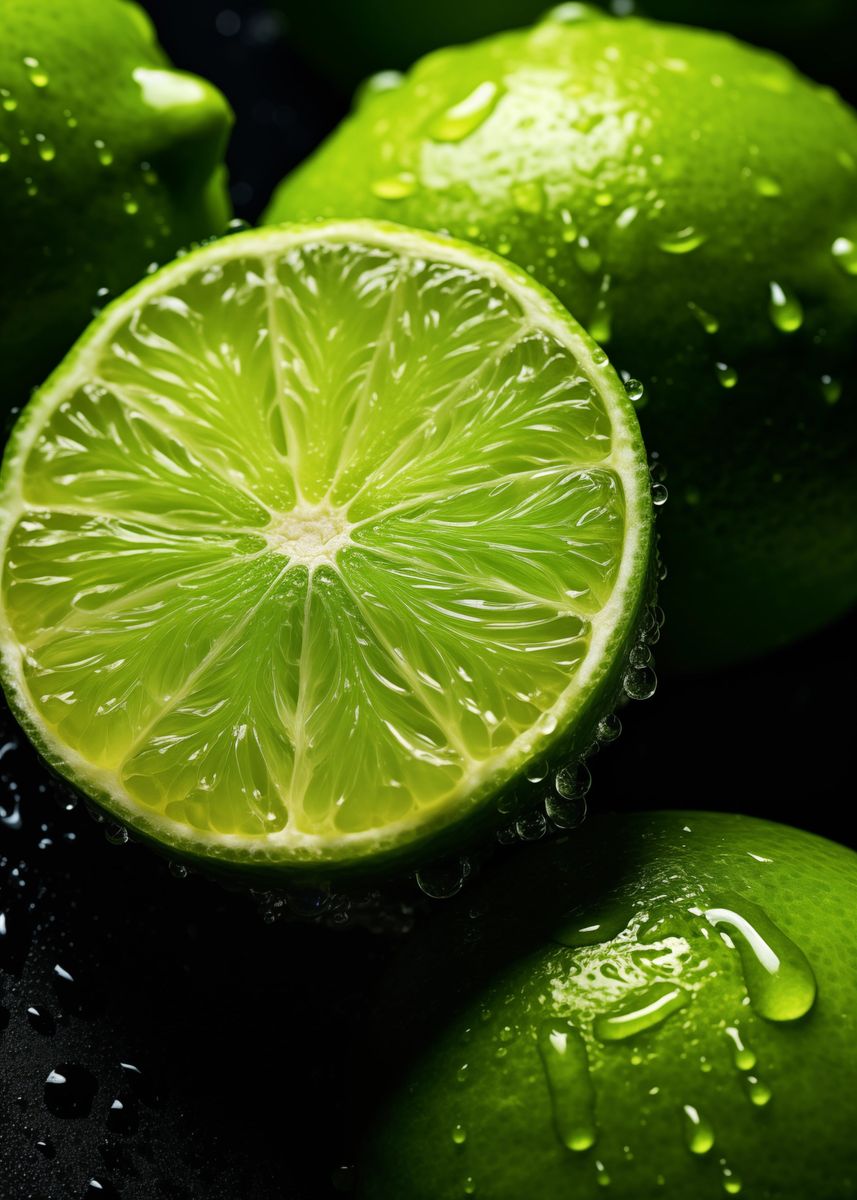 'Fresh Lemon Lime' Poster, picture, metal print, paint by DreamToDraw ...