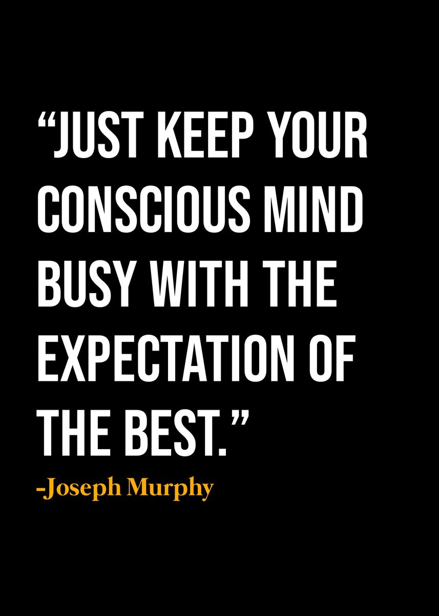 'Joseph Murphy Quotes ' Poster, picture, metal print, paint by KLIP ...