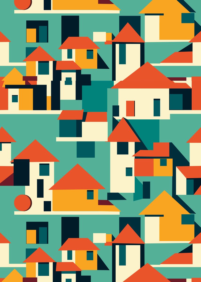 'Beautiful Vintage House' Poster, picture, metal print, paint by Milhad ...