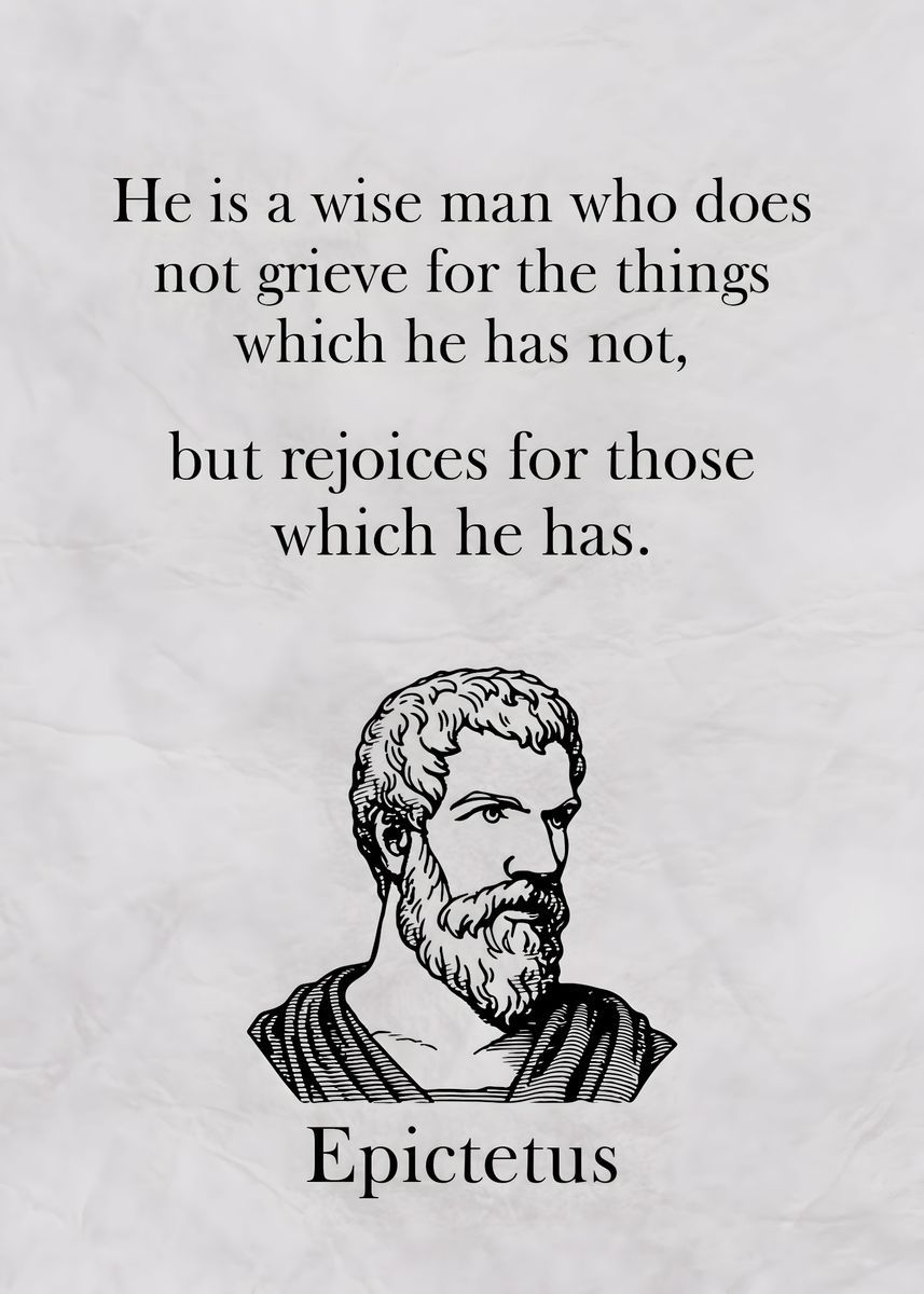 'Epictetus Quotes' Poster, picture, metal print, paint by Ydha Anggara ...