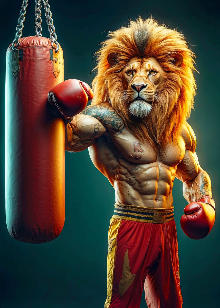 'Legend of Lionheart' Poster, picture, metal print, paint by Michael ...