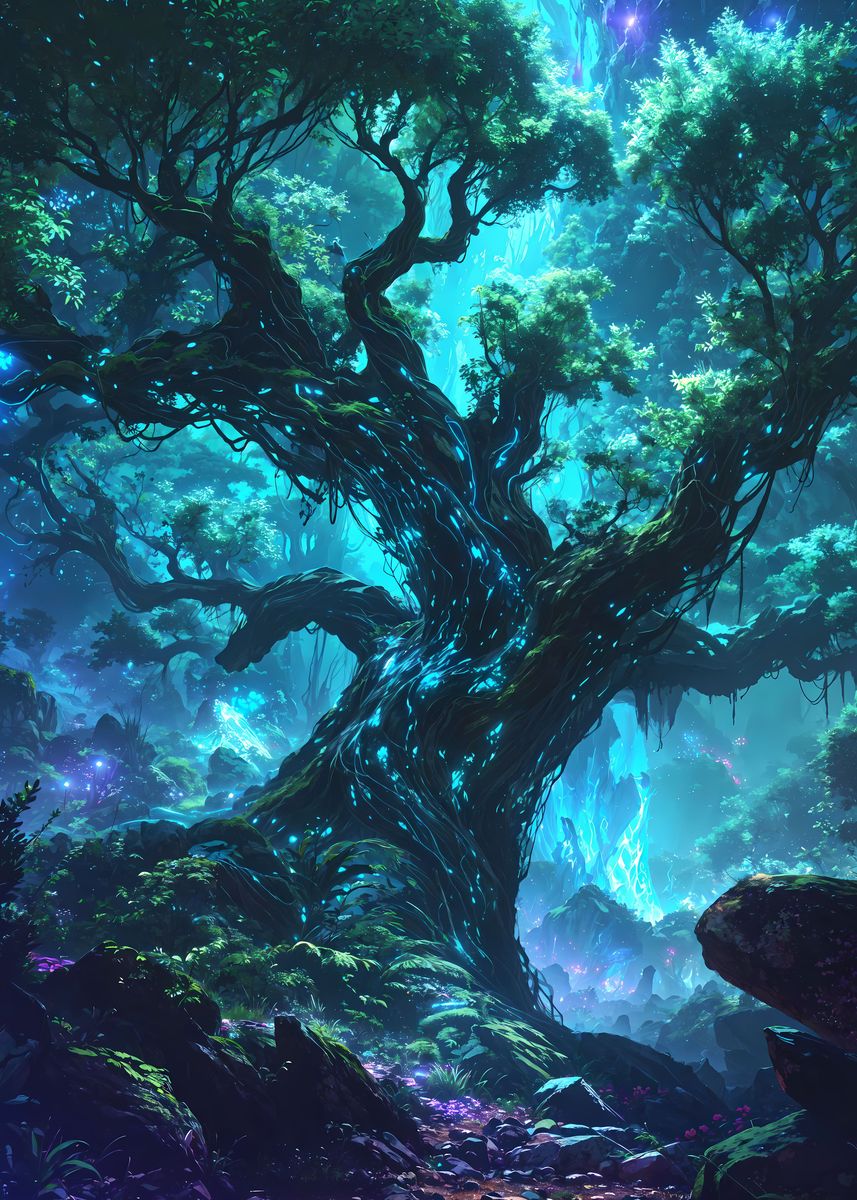 'Corrupted Grove' Poster, picture, metal print, paint by SideygitArt ...