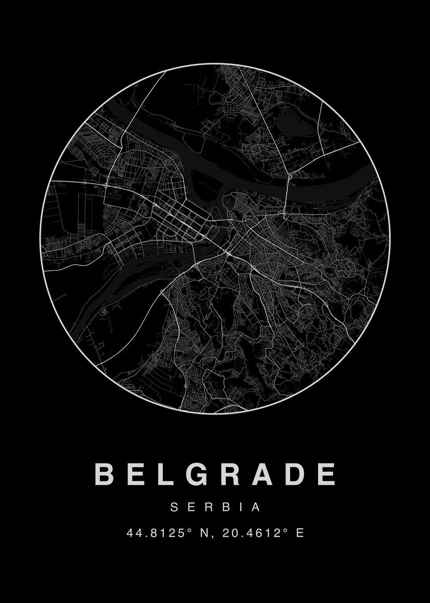 'Belgrade' Poster, picture, metal print, paint by Notorious Productions ...