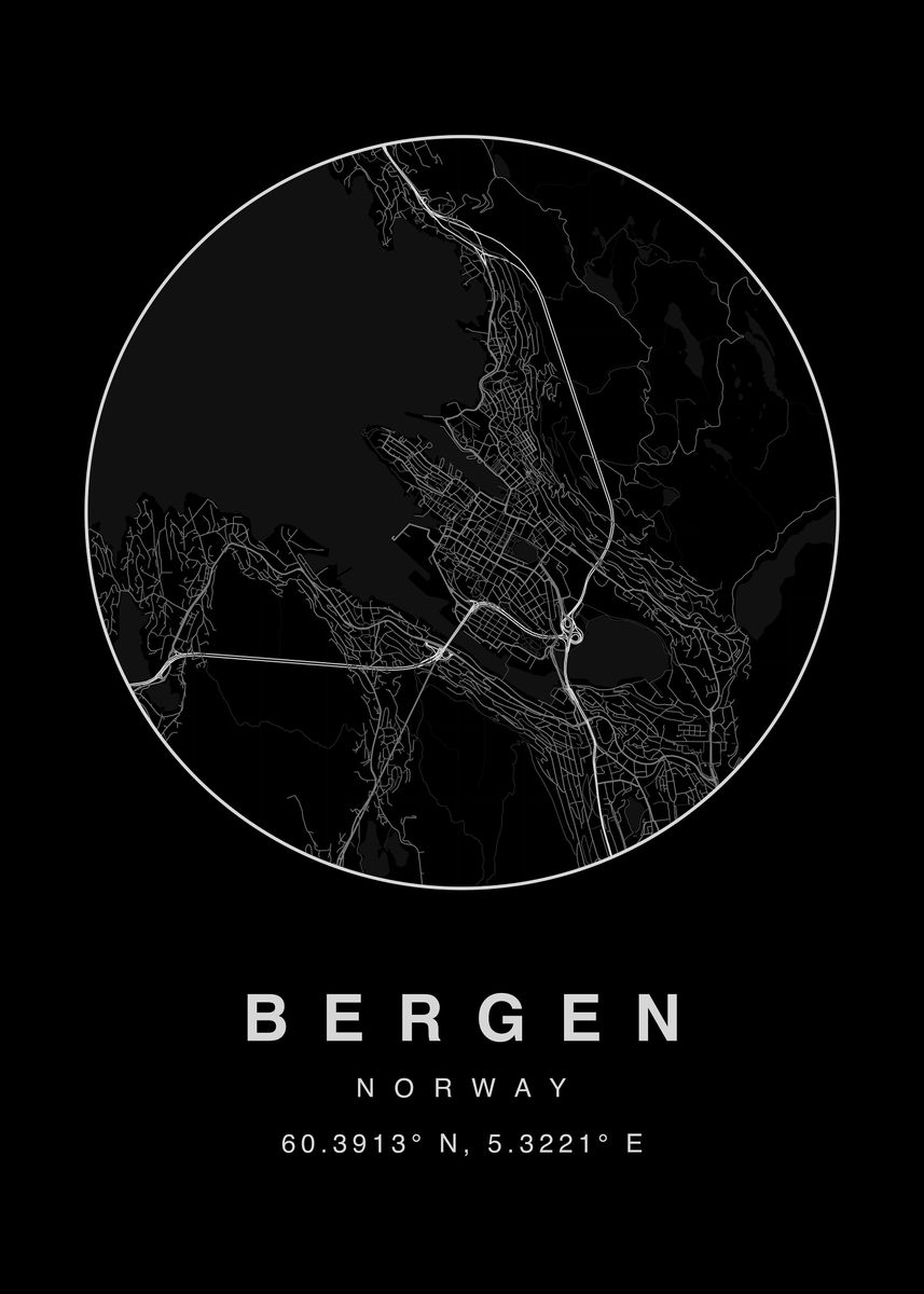 'Bergen' Poster, picture, metal print, paint by Notorious Productions ...