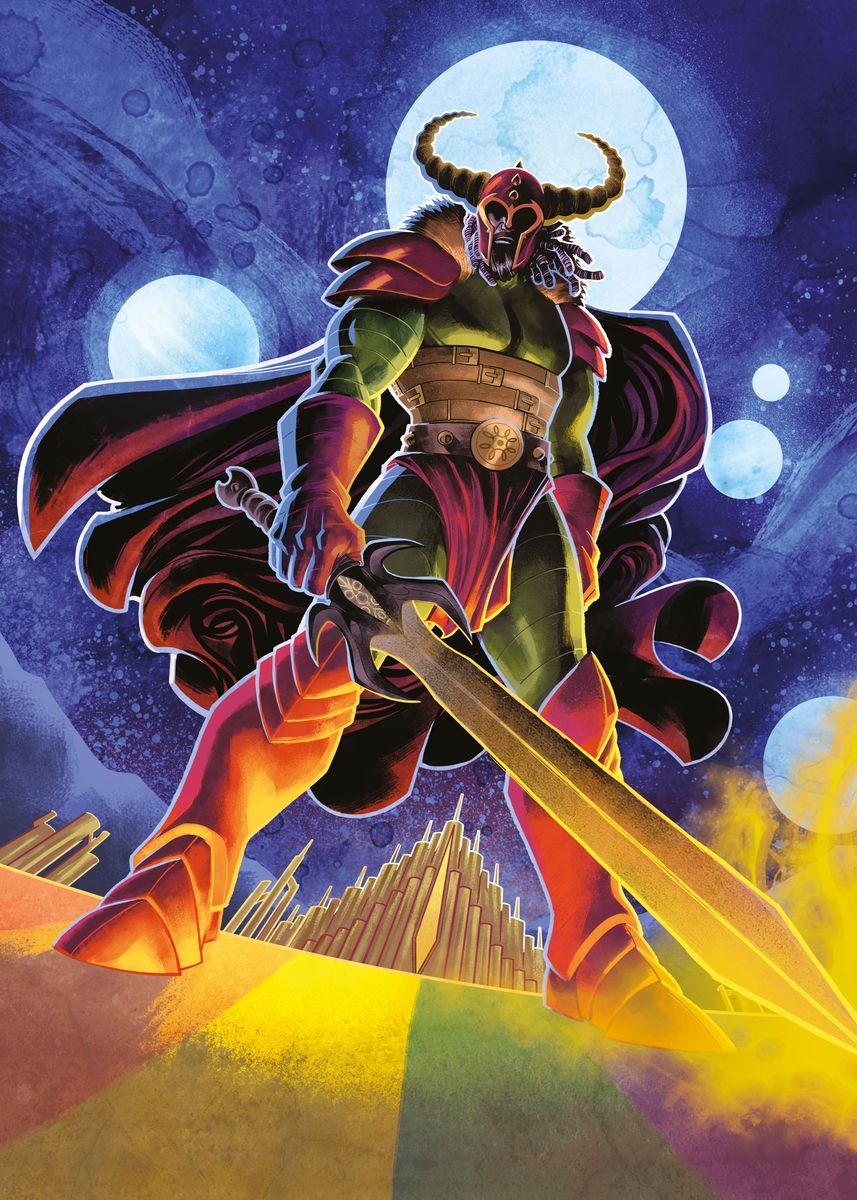 'Heimdall Variant Card' Poster, picture, metal print, paint by Marvel ...