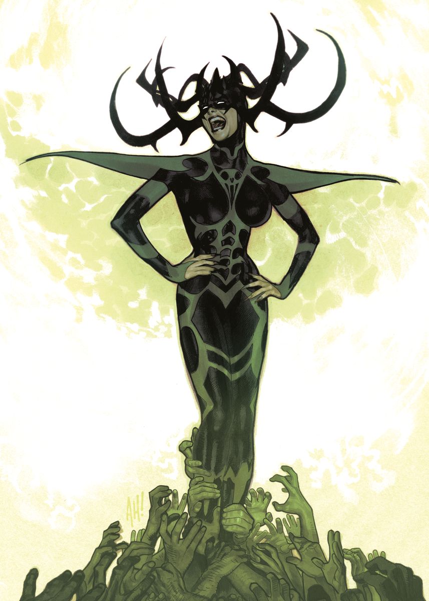 'Hela Variant Card' Poster, picture, metal print, paint by Marvel ...