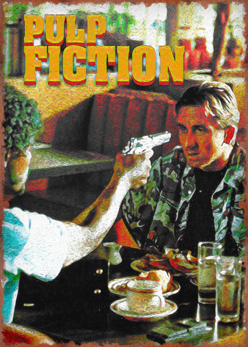 'pulp fiction pumpkin ' Poster, picture, metal print, paint by Greatest ...