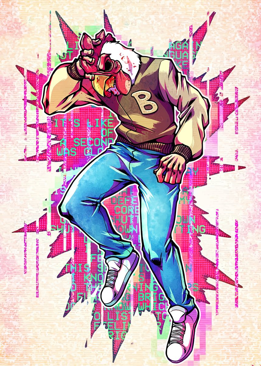 'Richard Hotline Miami' Poster, picture, metal print, paint by simple ...