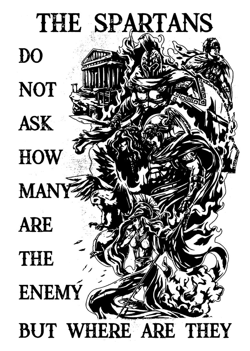 'Sparta ' Poster, picture, metal print, paint by STRAIGHT | Displate