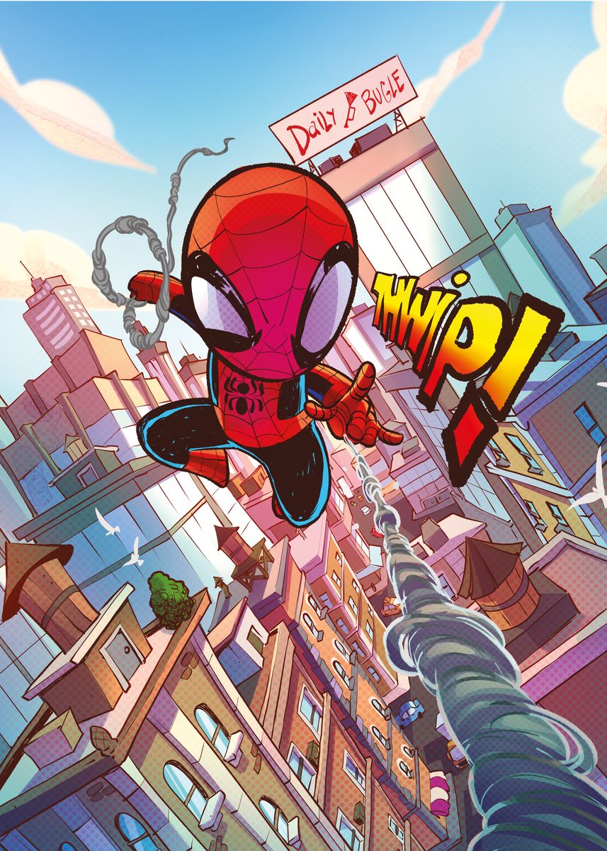 'Spider-Man Variant Card' Poster, picture, metal print, paint by Marvel ...