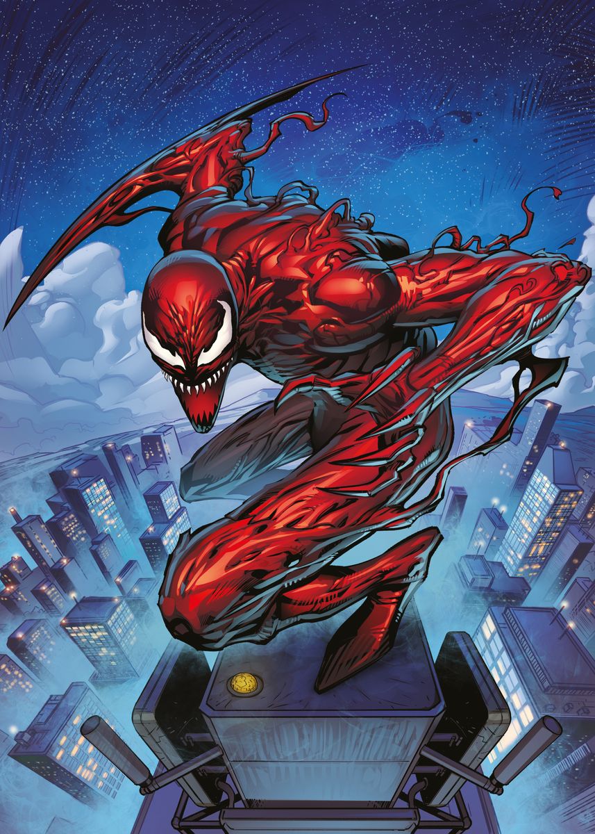 'Carnage Base Card' Poster, picture, metal print, paint by Marvel ...