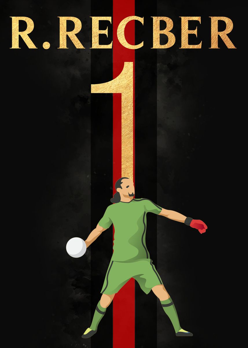 'Rustu Recber Besiktas' Poster, picture, metal print, paint by Kaye ...