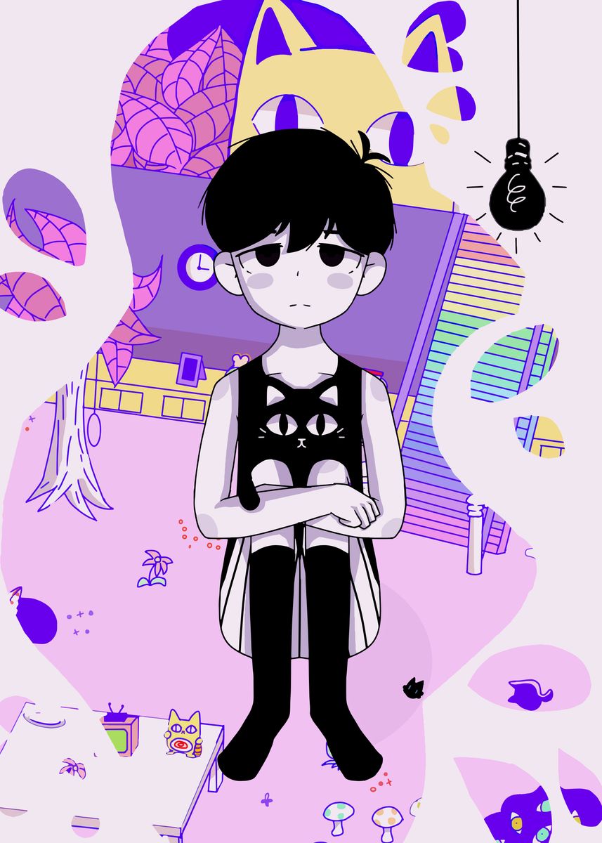 'omori' Poster, picture, metal print, paint by Jhonnie Krueger | Displate