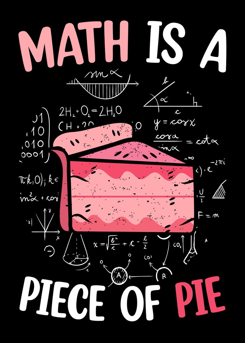 'Pi math ' Poster, picture, metal print, paint by Biliacci | Displate