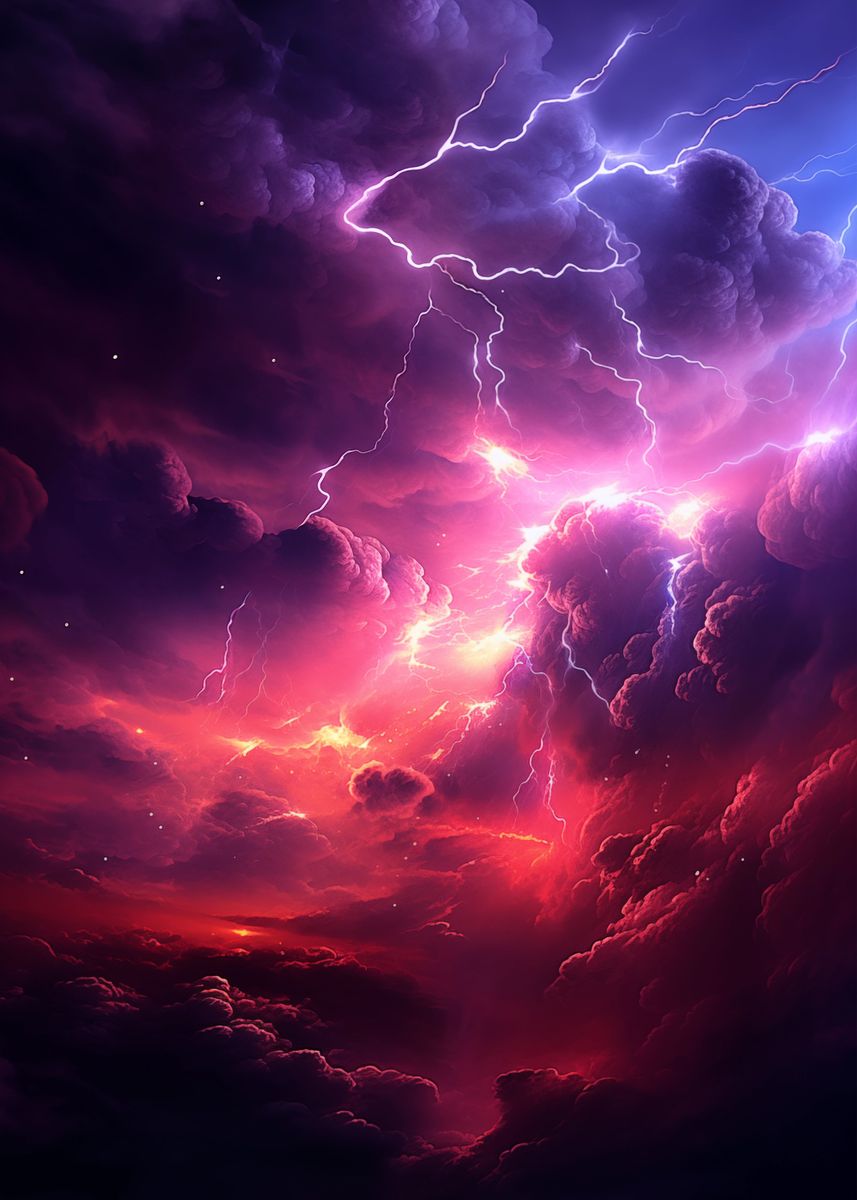 'Apocalypse Storm' Poster, picture, metal print, paint by ELYussArt ...