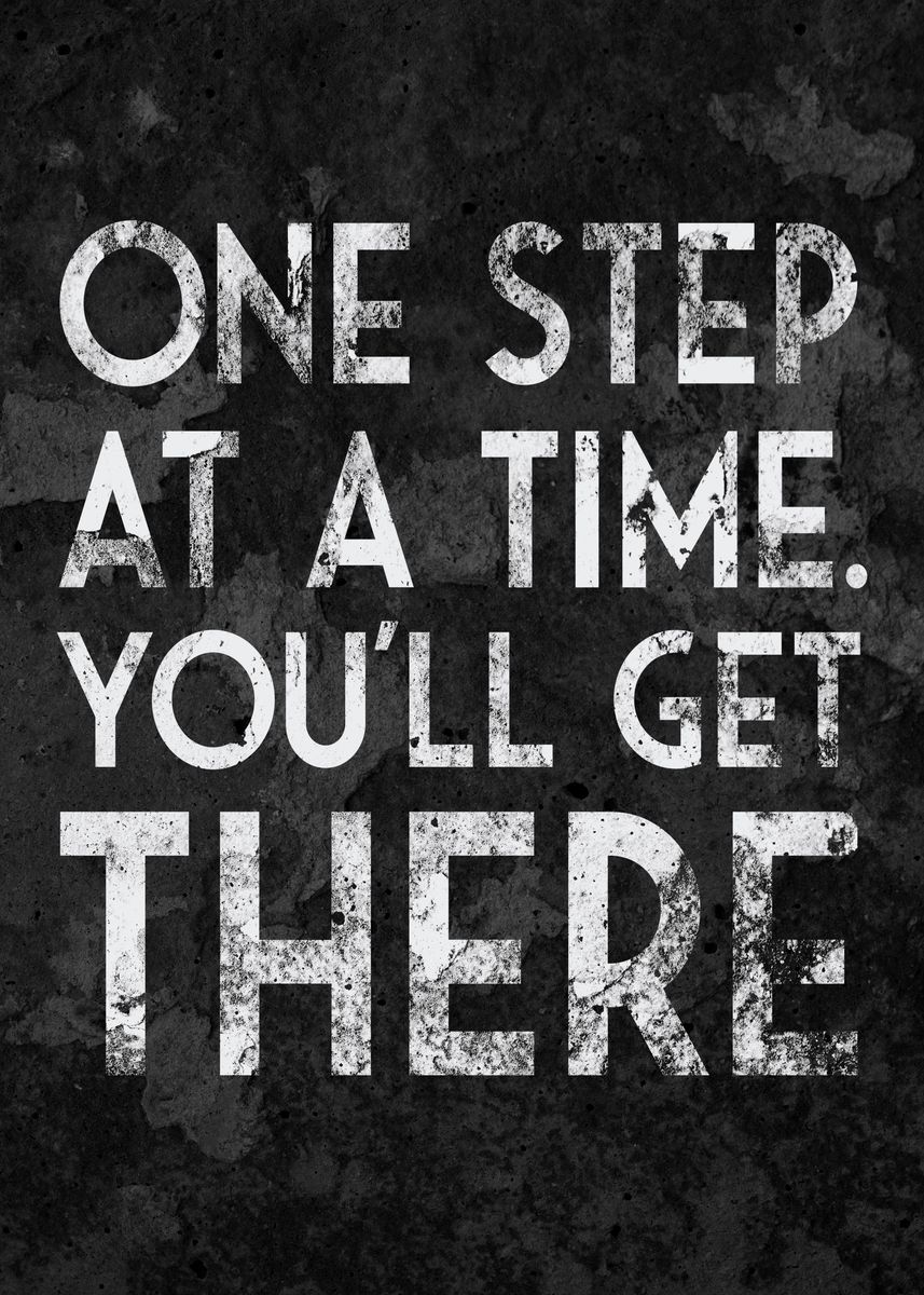 'One Step at a Time' Poster, picture, metal print, paint by MajopArt ...