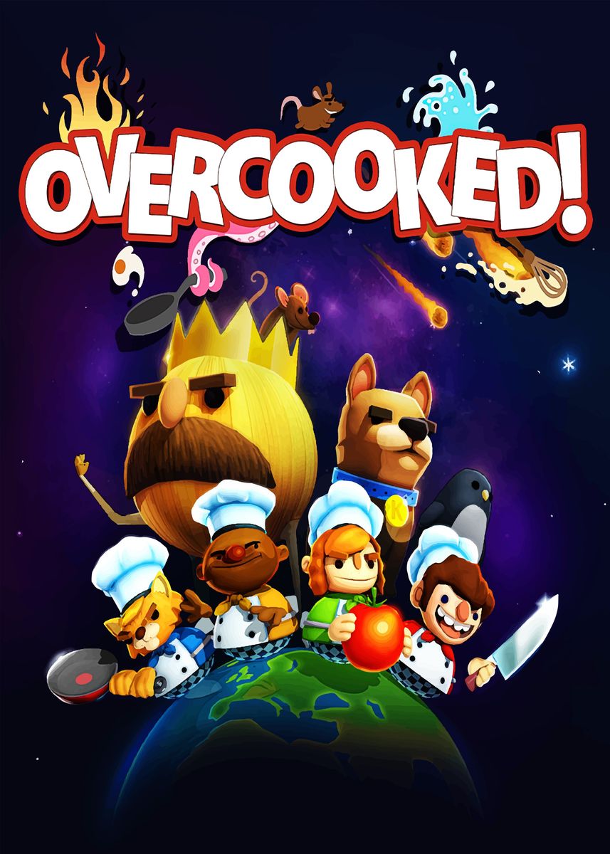 'overcooked' Poster, picture, metal print, paint by gepenkz xxx | Displate