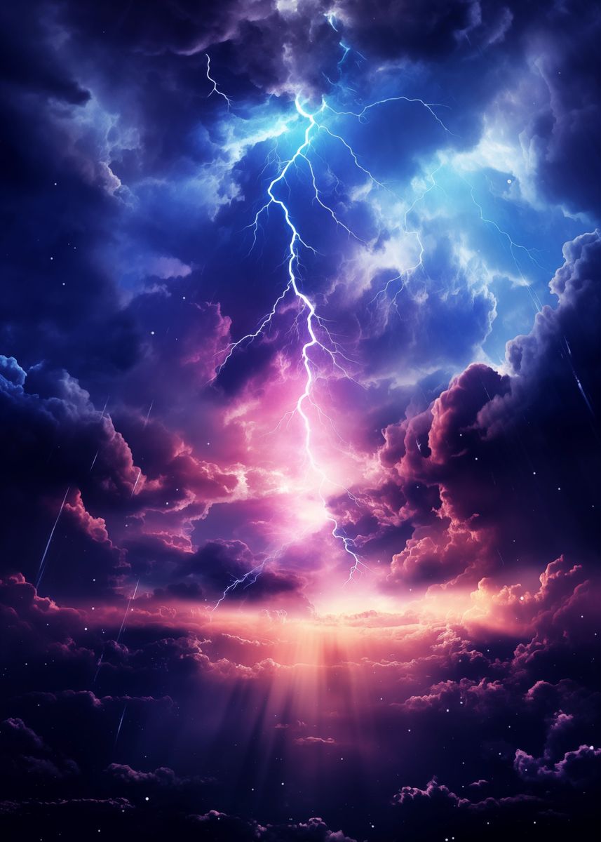 'Apocalypse Storm' Poster, picture, metal print, paint by ELYussArt ...