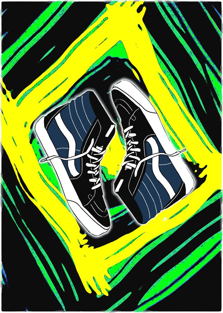 'Off The Wall' Poster, picture, metal print, paint by William Wallace ...