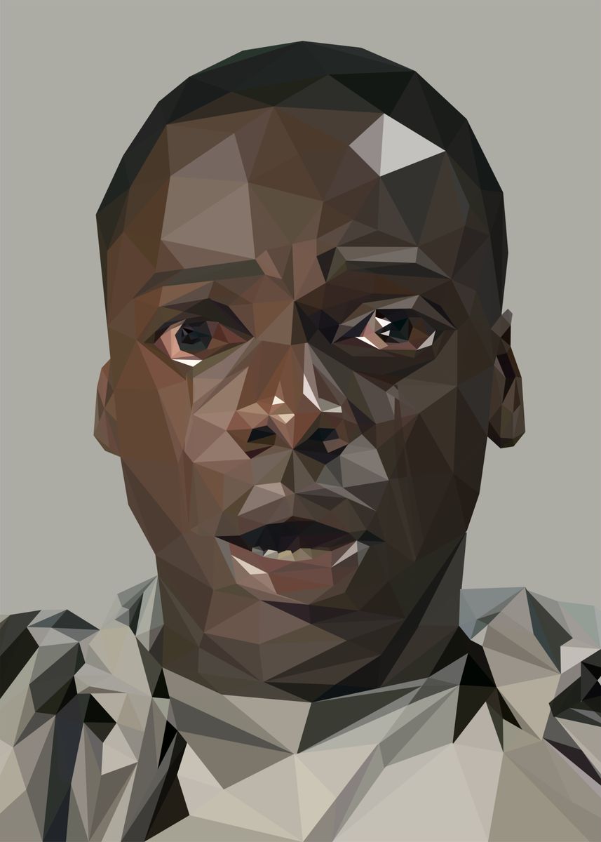 'get out' Poster, picture, metal print, paint by Lowpoly Posters | Displate