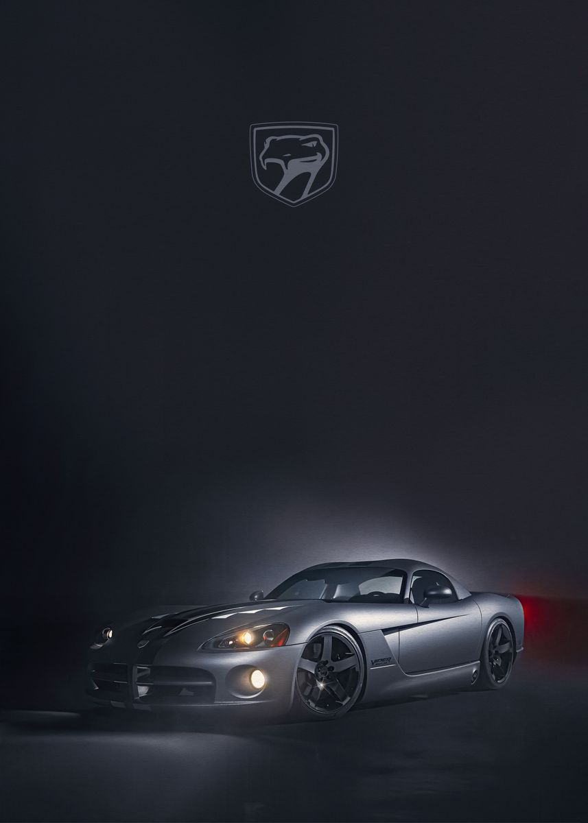 'Dodge Viper' Poster, picture, metal print, paint by Lee Rocks | Displate