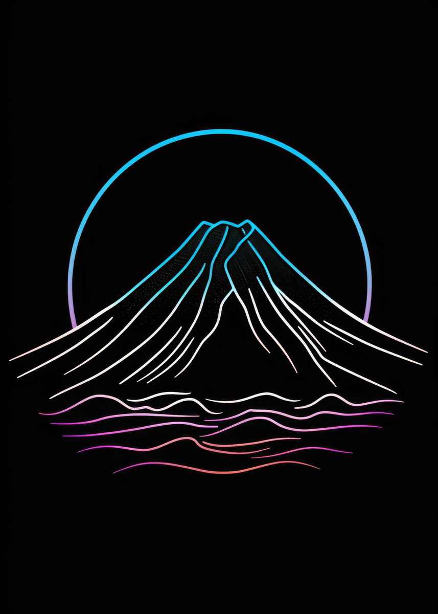 'Light Neon Japan' Poster, picture, metal print, paint by Adam Reed ...