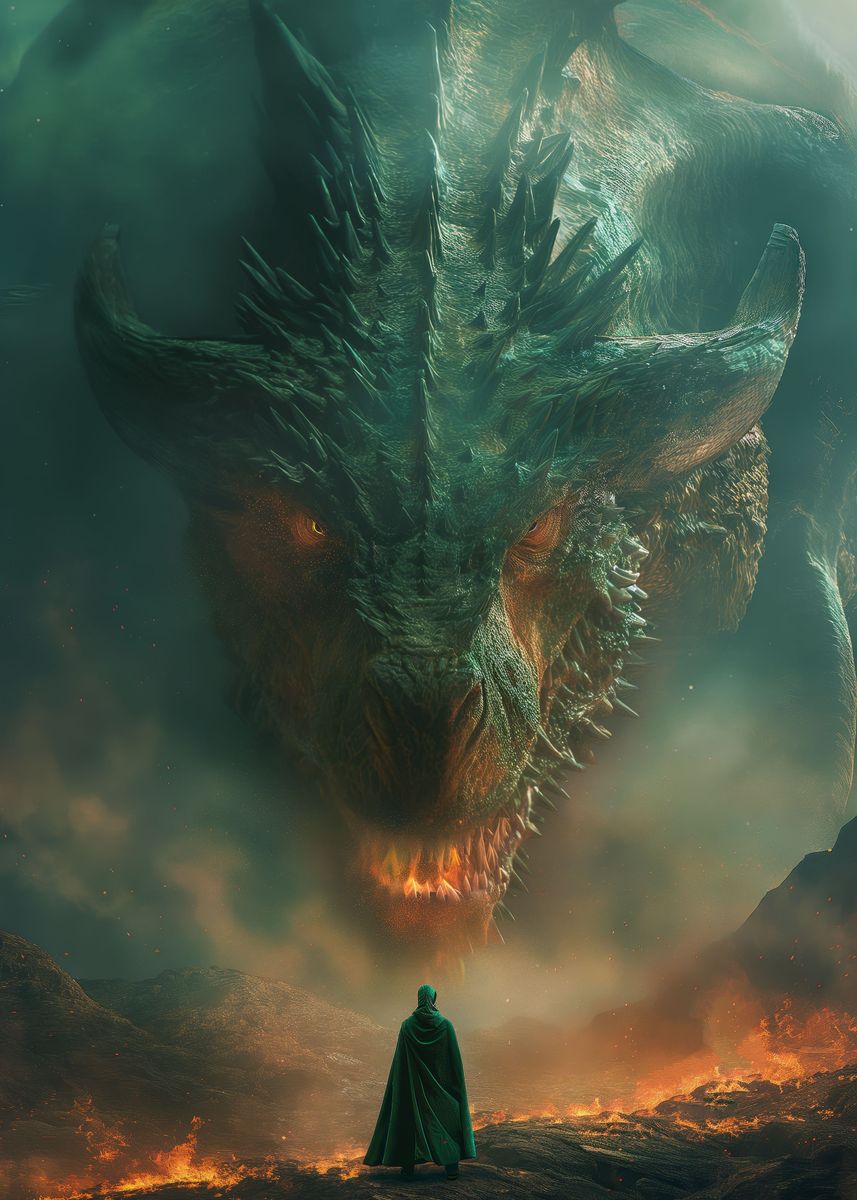 'Dragon Wizard' Poster, picture, metal print, paint by Amateras Design ...