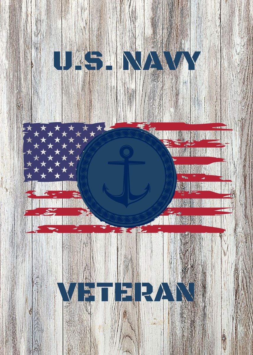 'US Navy' Poster, picture, metal print, paint by Chuck Grahofke | Displate