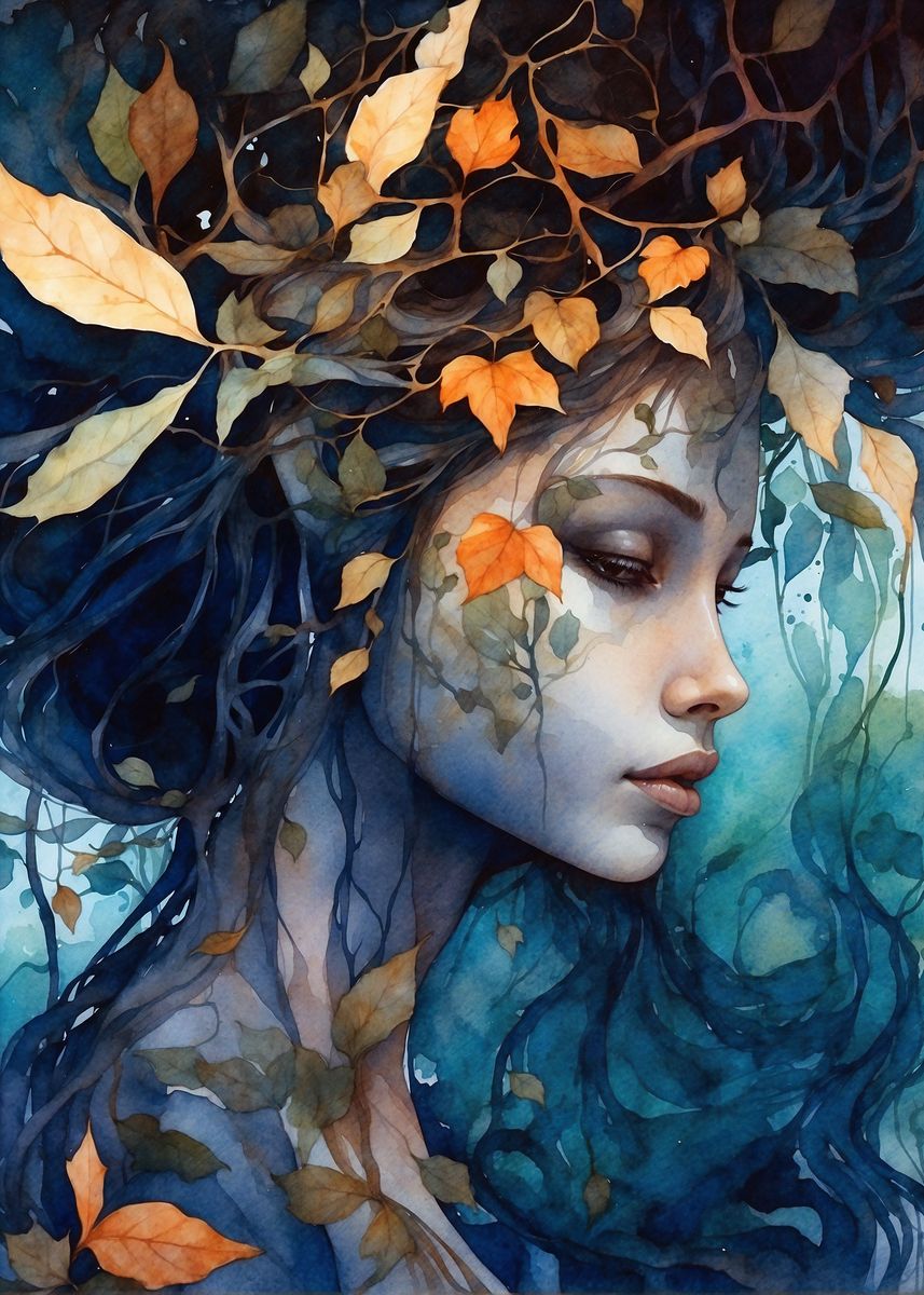 'Cold Autumn Evening' Poster, picture, metal print, paint by Shroom ...