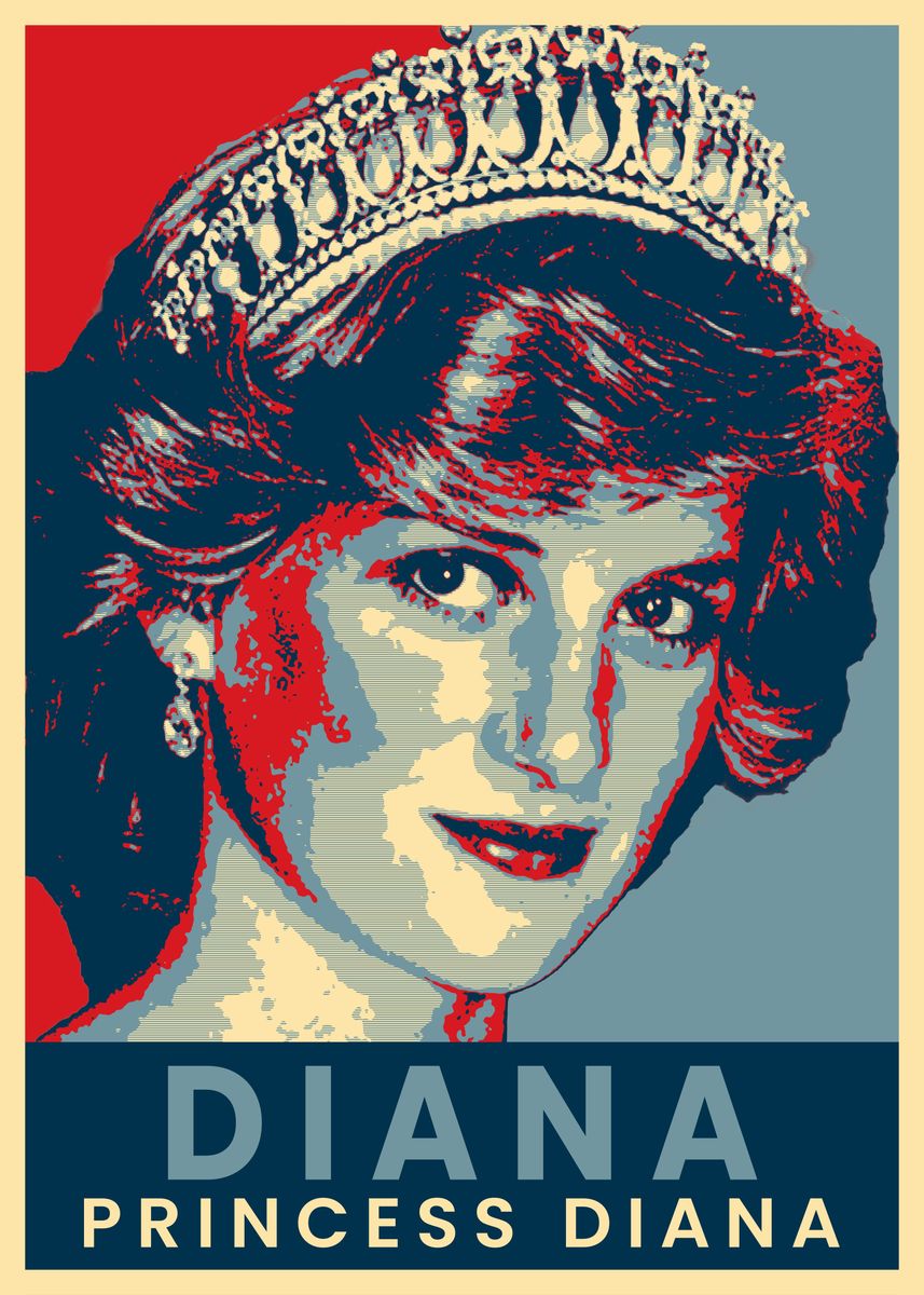 'PRINCESS DIANA' Poster, picture, metal print, paint by awesome posters ...