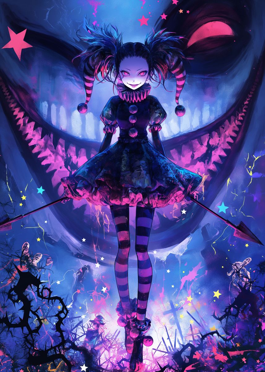 'Crazy Jester' Poster, picture, metal print, paint by Tomorrow Artz ...