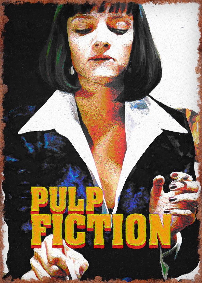 'pulp fiction mia wallace' Poster, picture, metal print, paint by ...