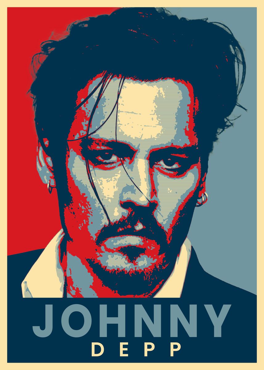 'JOHNNY DEPP PORTRAIT' Poster, picture, metal print, paint by awesome ...