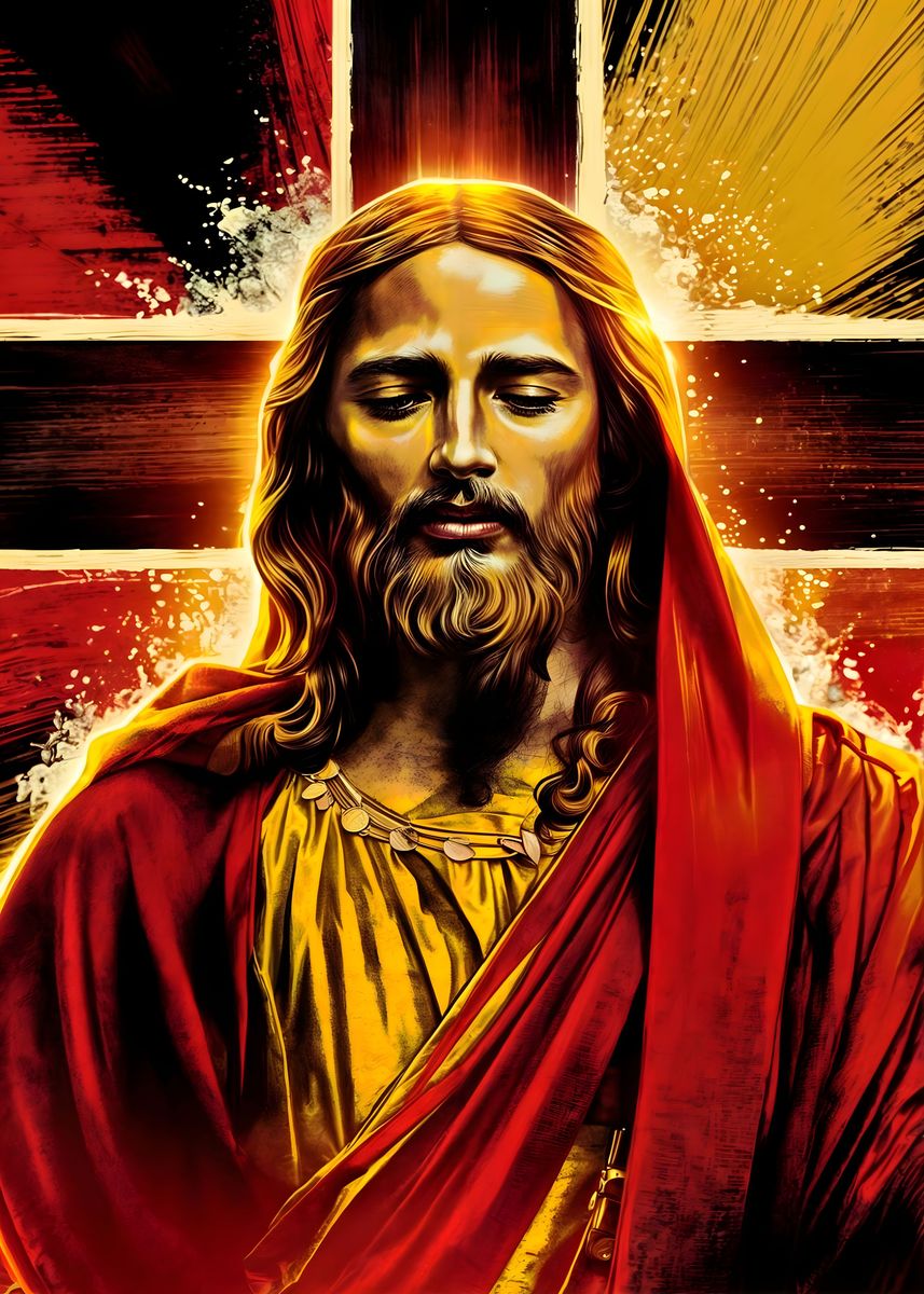 'Jesus christ ' Poster, picture, metal print, paint by Top new One ...