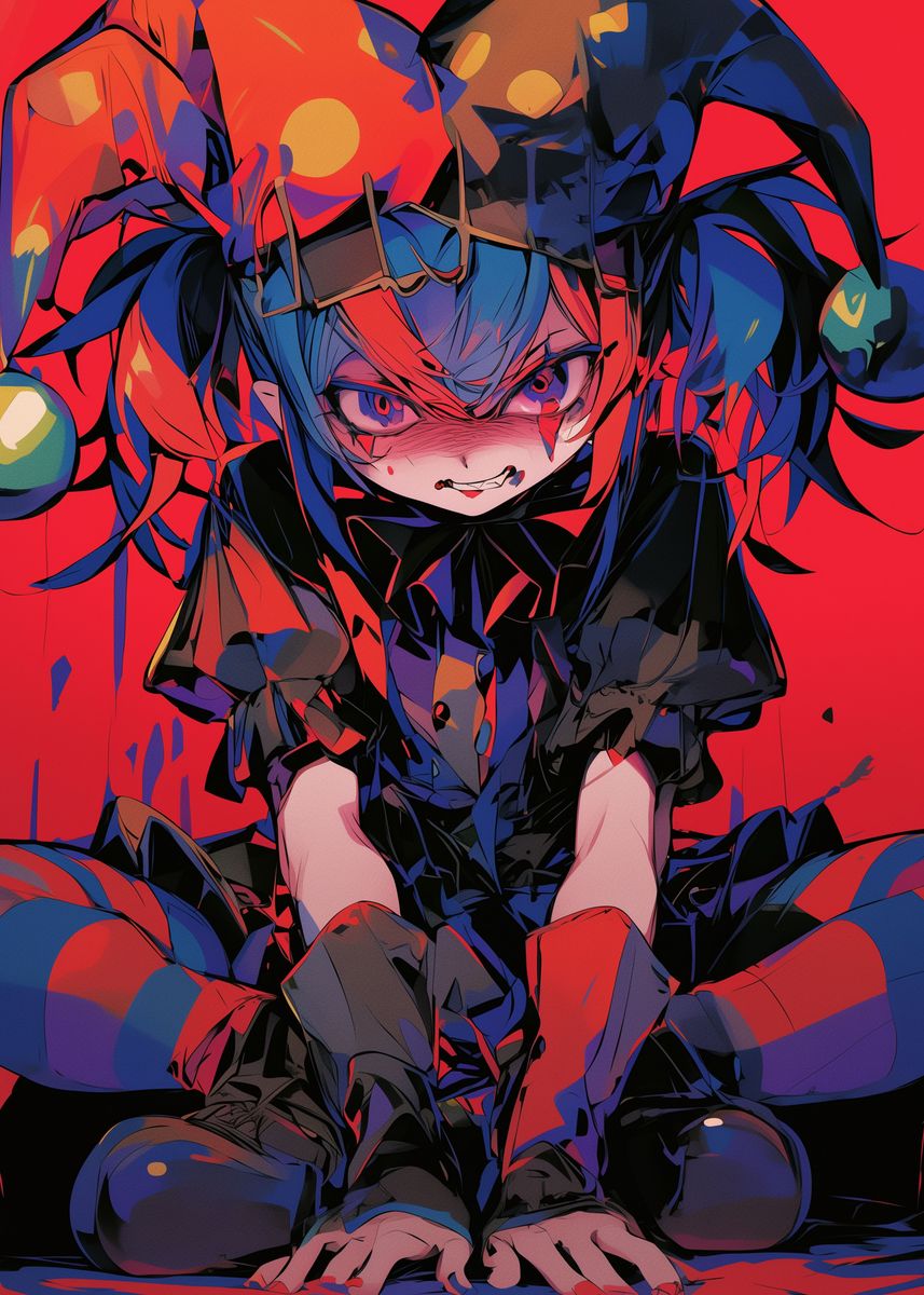 'Crazy Jester' Poster, picture, metal print, paint by Tomorrow Artz ...