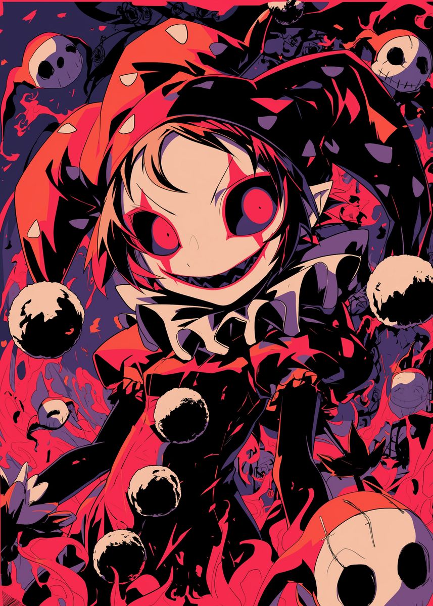 'Crazy Jester' Poster, picture, metal print, paint by Tomorrow Artz ...