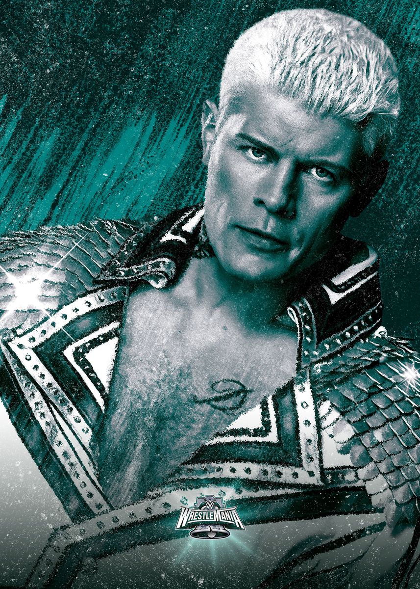 'Cody Rhodes WM40' Poster, picture, metal print, paint by vectoricky ...