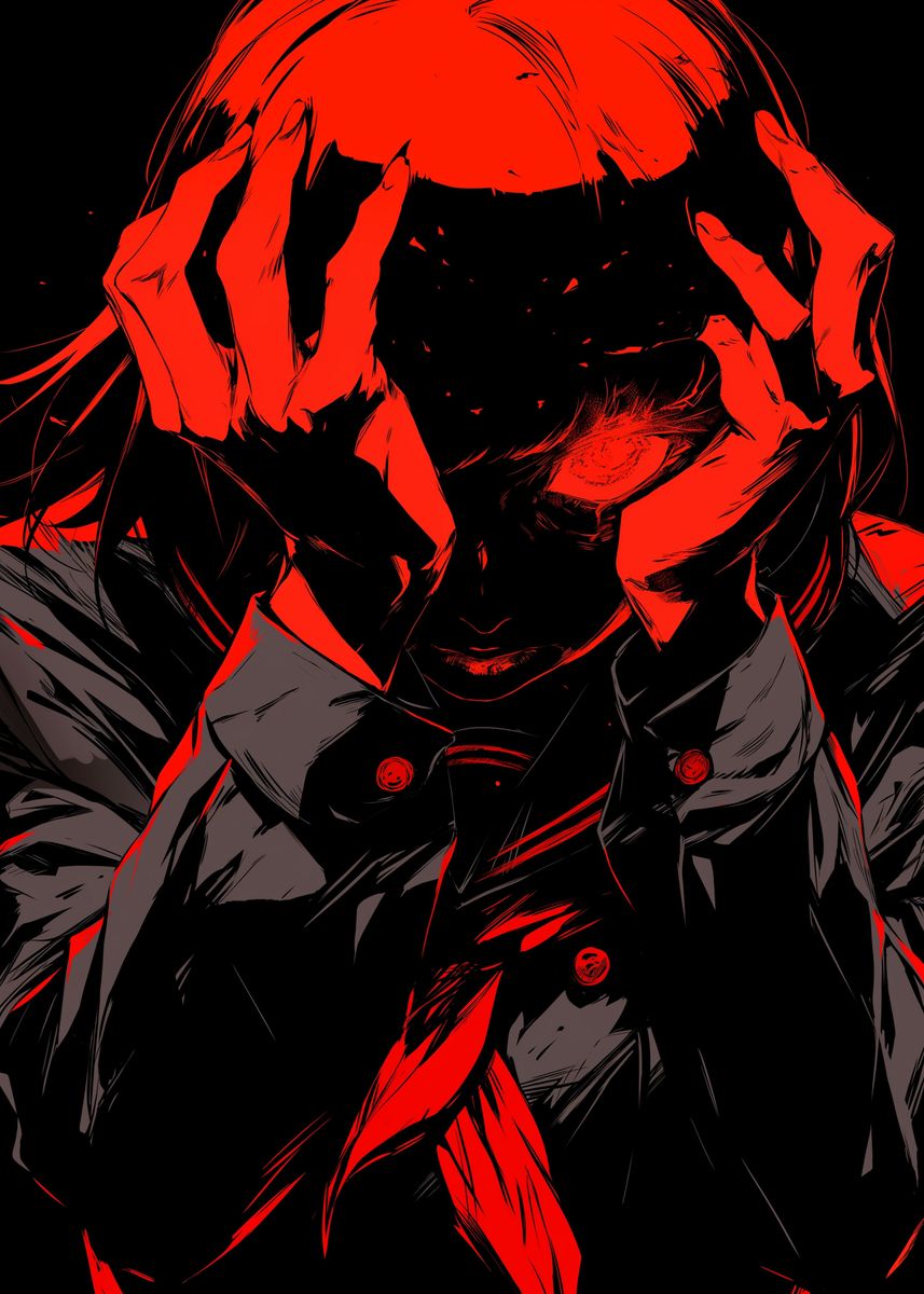 'Horror Manga' Poster, picture, metal print, paint by Tomorrow Artz ...