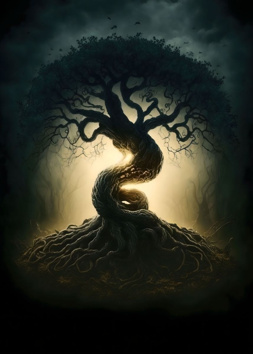 'cosmic tree of life' Poster, picture, metal print, paint by GojoArt ...