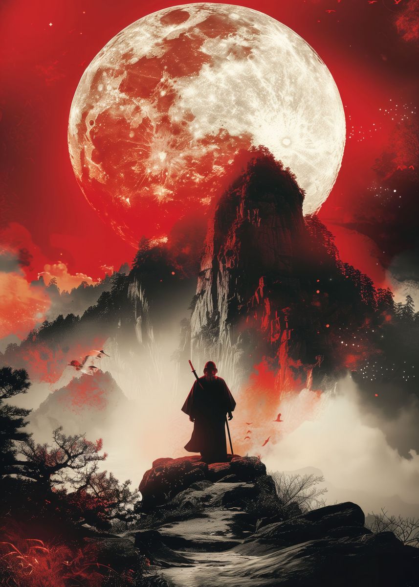 'Japan shinobi poster' Poster, picture, metal print, paint by Artsynth ...