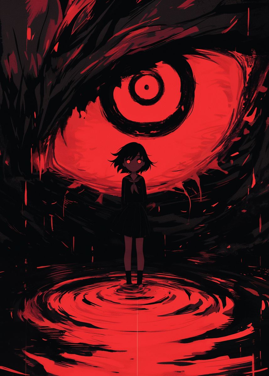 'Horror Manga' Poster, picture, metal print, paint by Tomorrow Artz ...