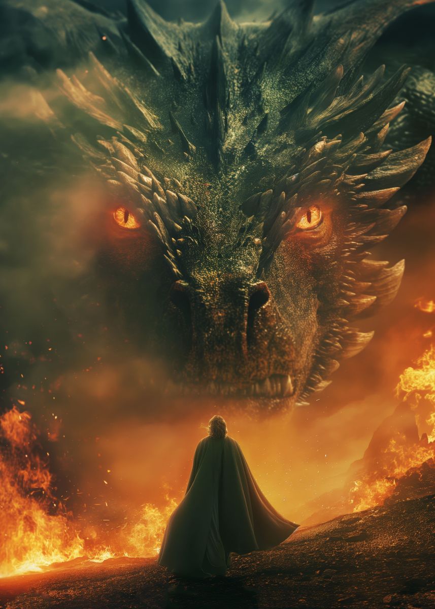 'Dragon Fire Eyes' Poster, picture, metal print, paint by Amateras ...