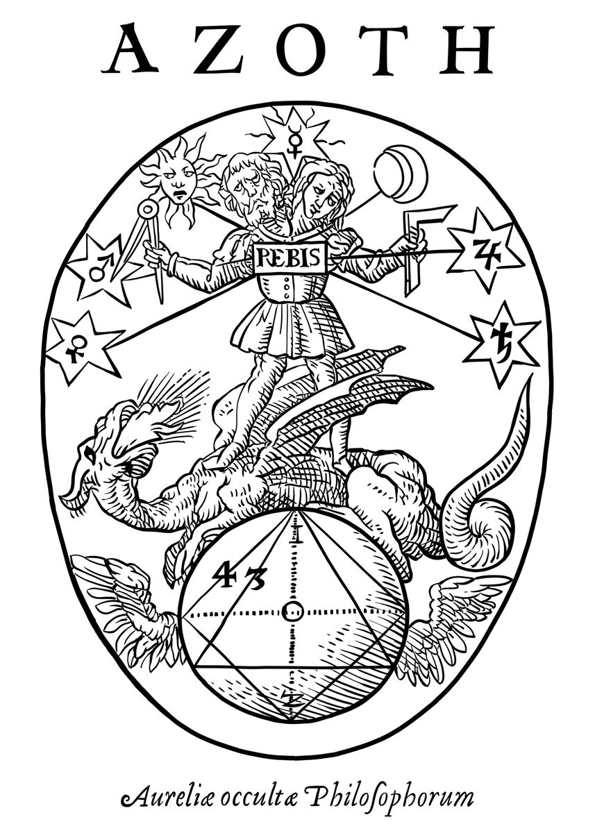 ' Azoth Basil Valentine' Poster, picture, metal print, paint by Carlos ...