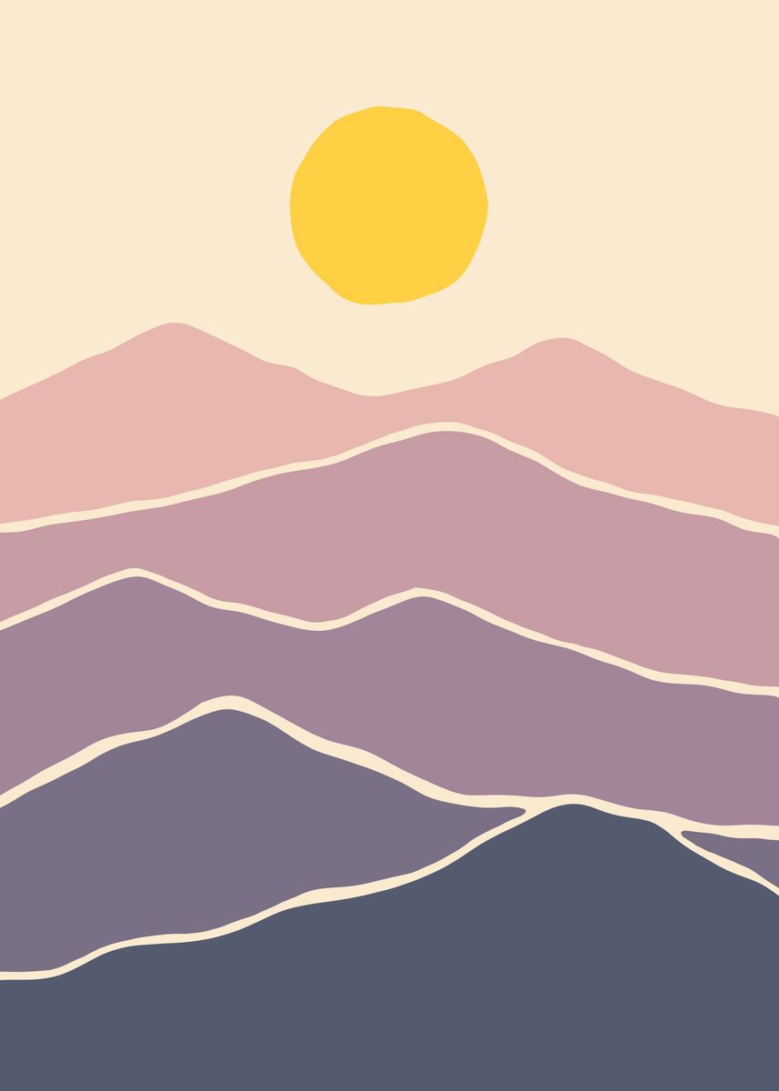 'The Hills' Poster, picture, metal print, paint by AL | Displate